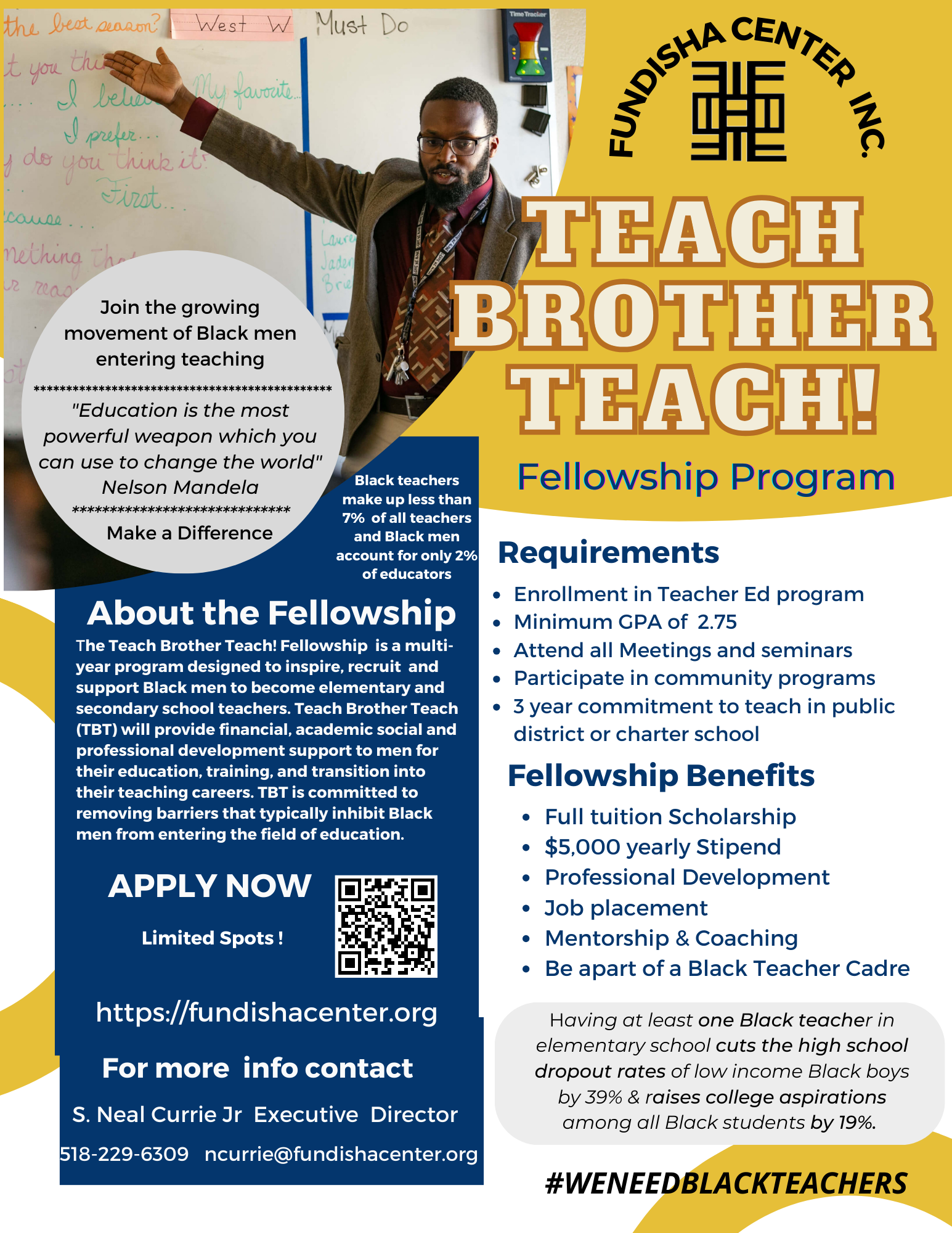 Teach Brother Teach! Fellowship Application - The Fundisha